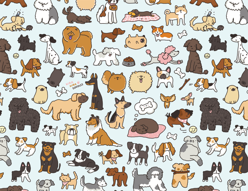 22+ Cute Printable Doodle Patterns And Backgrounds 2020