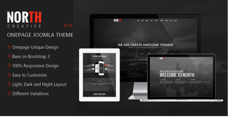 35+ Top One Page Joomla Themes 2020