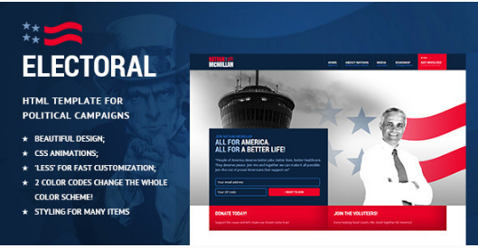 25-best-political-bootstrap-website-templates-2020-wpshopmart