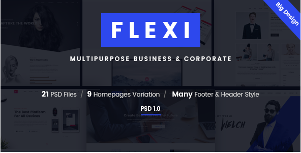 15+ Corporate PSD Website Templates