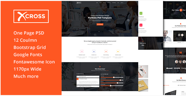 35+ Best One Page PSD Templates 2020