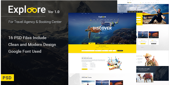 30 Best PSD Travel Templates 2020 for Travelling & Booking