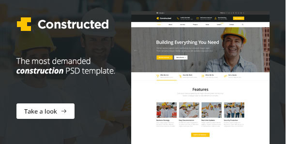 36+ Best Construction PSD Templates 2020