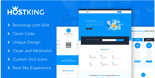 11+ Best Hosting PSD Templates 2020