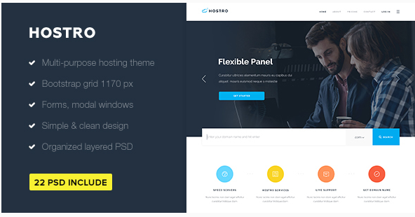 5 Best Hosting PSD Templates 2024 | Wpshopmart
