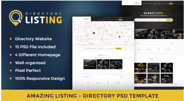 25 Best Directory PSD Templates 2020 | Wpshopmart