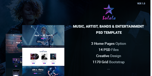 20+ Best Music PSD Templates 2020 For Music Events & Musician