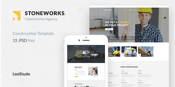 25+ Best Construction PSD Templates 2020