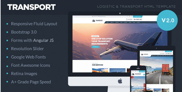 27+ Best Transportation HTML Templates 2020