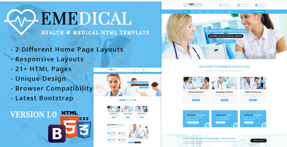 37+ Best Health and Medical HTML Templates 2020