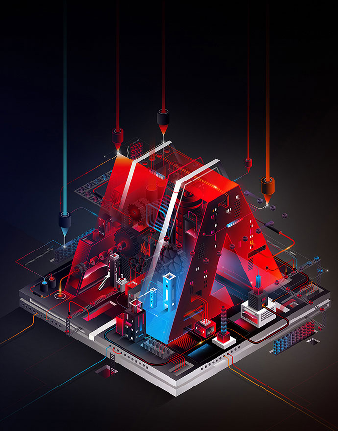 25+ Brilliant Isometric Design Examples 2024