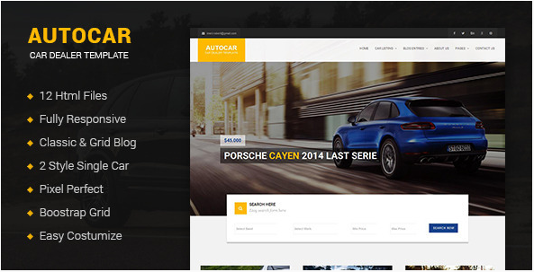 40+ Best Car HTML Website Templates 2020 For Dealership & Rental