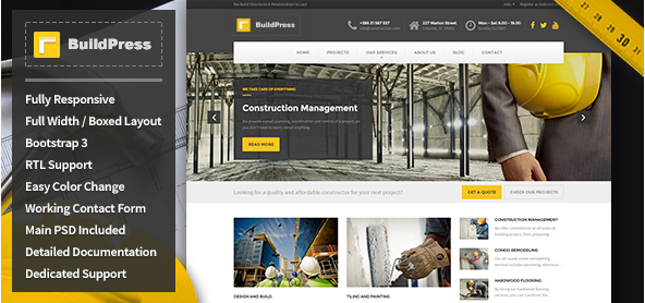 41 Best Architecture Construction HTML Website Templates 2020