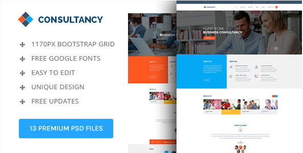 21+ Best Consulting PSD Design Templates 2020