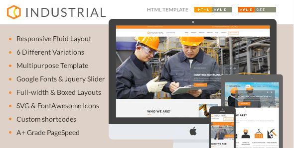 47 Best Industrial HTML Website Templates 2020 - Wpshopmart