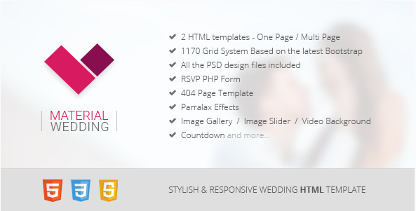 36+ Best Wedding HTML Website Templates 2020 | Wpshopmart