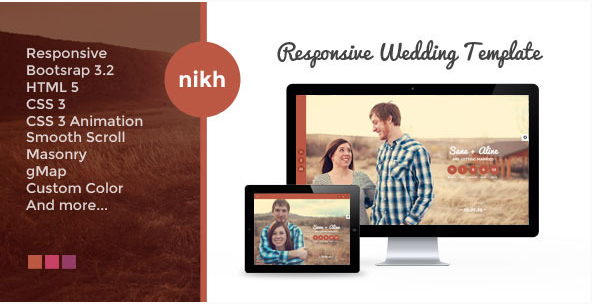 36+ Best Wedding HTML Website Templates 2020 | Wpshopmart