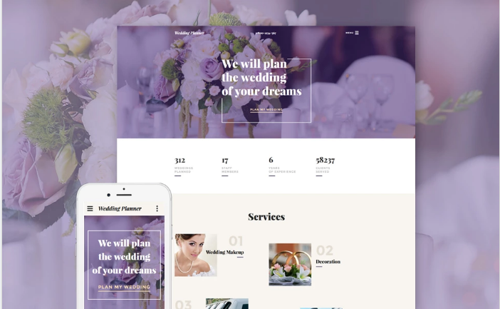 36+ Best Wedding HTML Website Templates 2020 | Wpshopmart