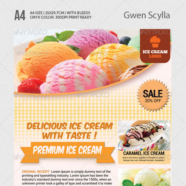 20 Best Ice Cream and Cupchake Shop Flyer Templates 2020
