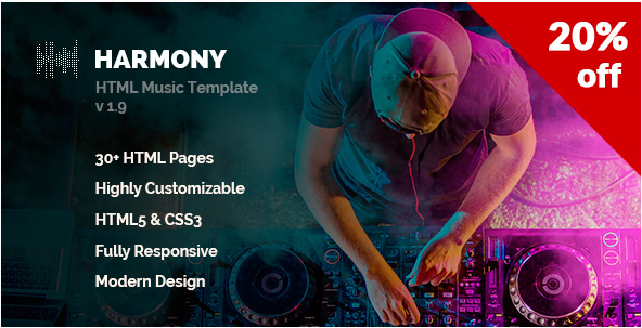 35 Best Music HTML Website Templates 2020 | Wpshopmart