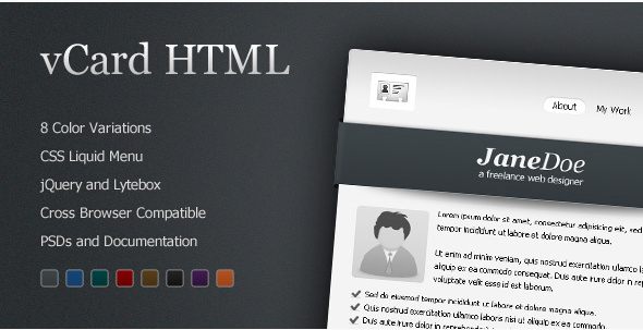 30+ Best Vcard HTML Website Templates 2020 - Wpshopmart