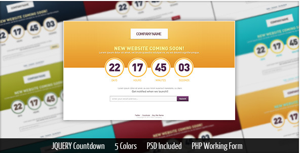 50+ Cooming Soon HTML5 Templates 2020