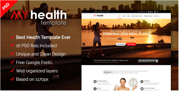 53+ Best Health PSD Design Templates 2020