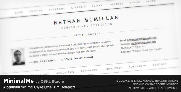 95+ Best Resume Website Templates 2020