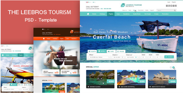 45+ Best Travel PSD Design Templates 2020