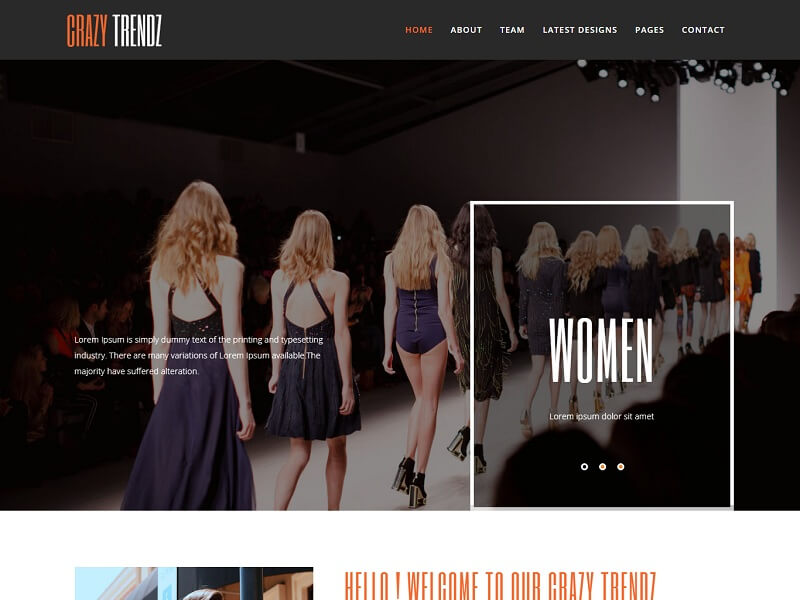 23 Best Free Fashion HTML Website Templates - Wpshopmart