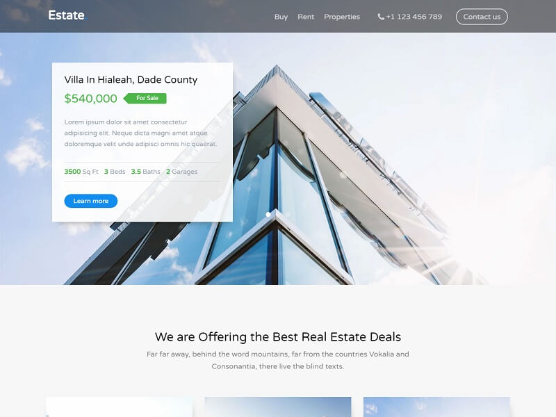 26 Best Free Real Estate HTML Website Templates