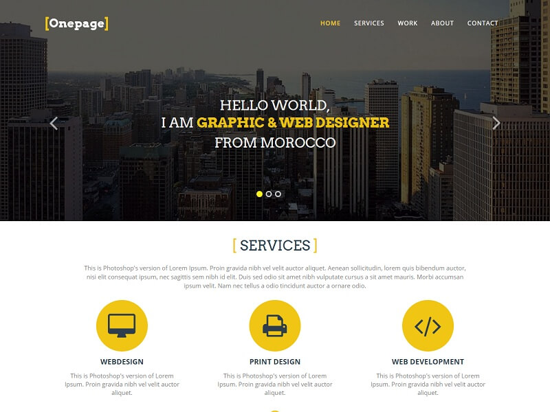 Photo Gallery Website Template