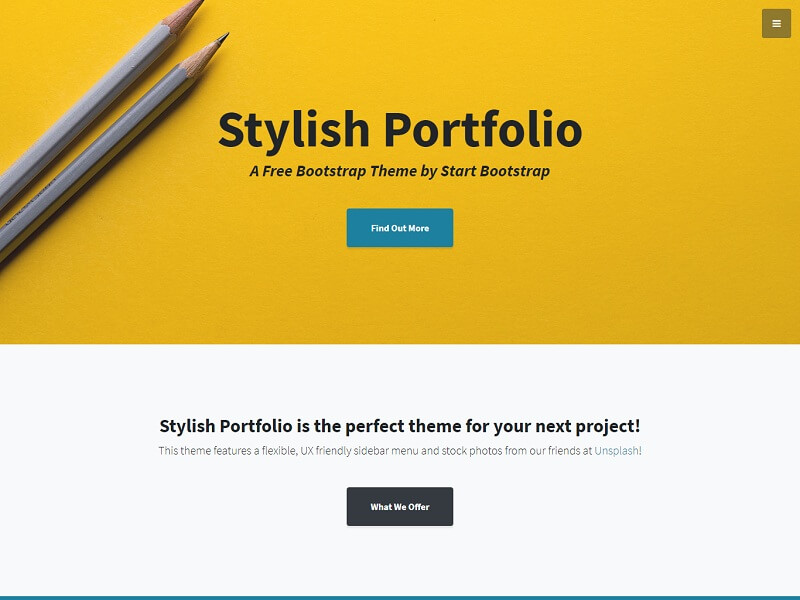 21 Best Free Portfolio HTML Website Templates - Wpshopmart