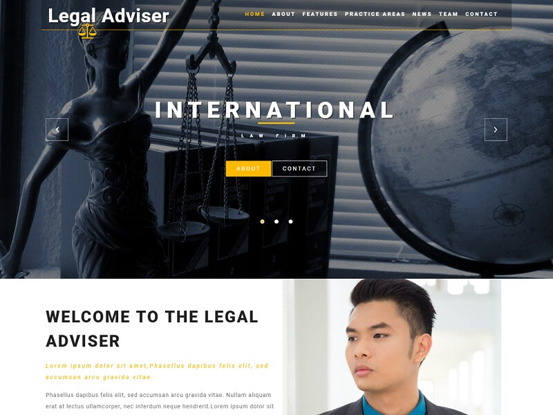 12 Best Free Lawyer HTML Website Templates 2020 | Wpshopmart
