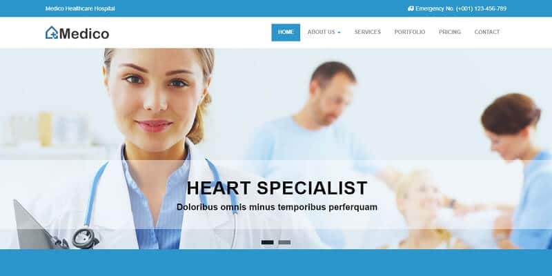 11 Best Free Medical HTML Website Templates - Wpshopmart