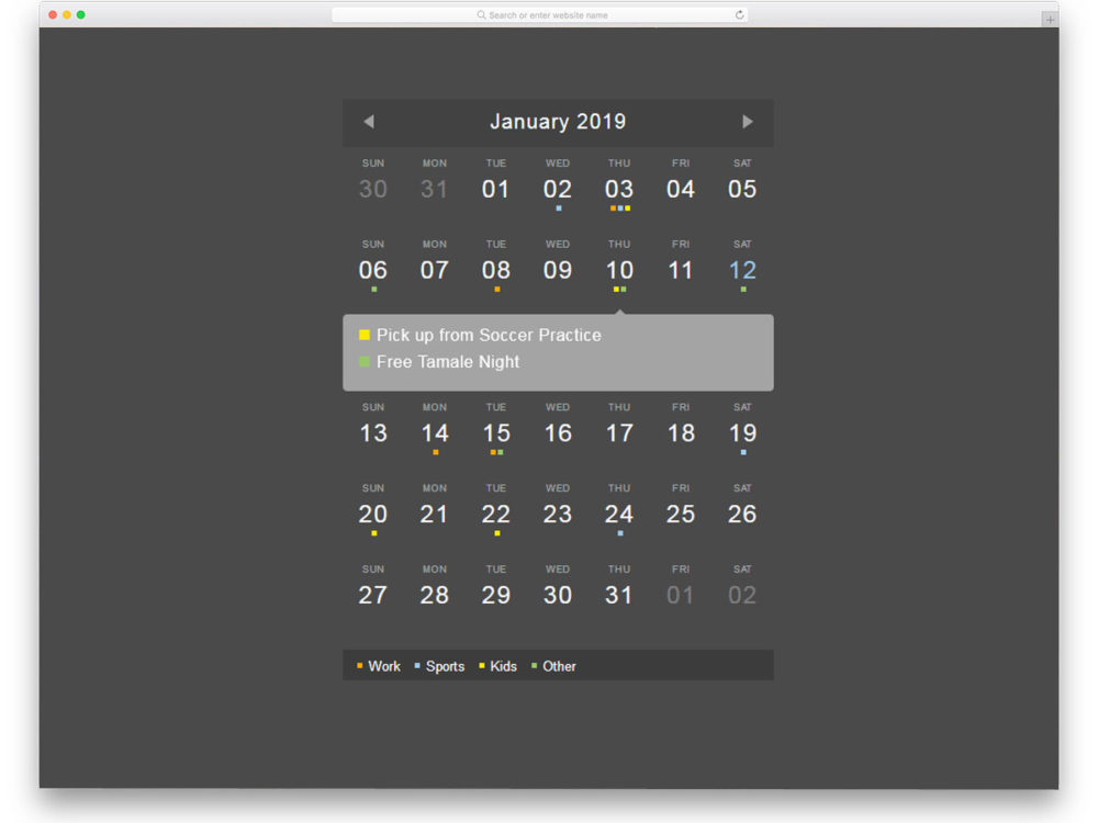 20 Best Free HTML CSS Calendars For Websites And Applications 